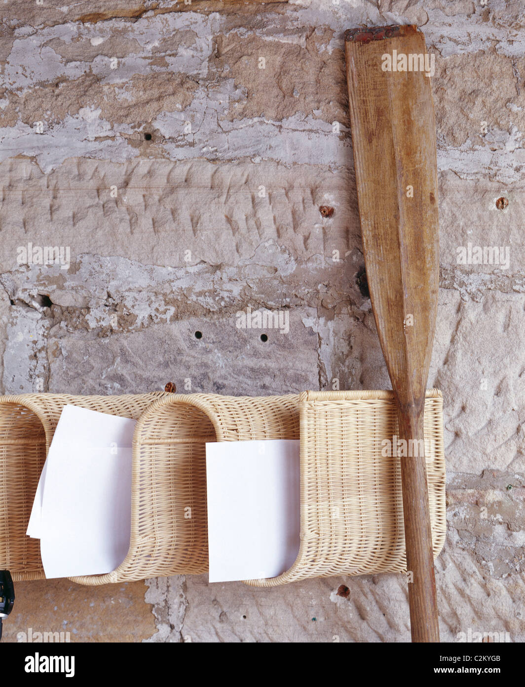 Wicker storage rack Stock Photo - Alamy