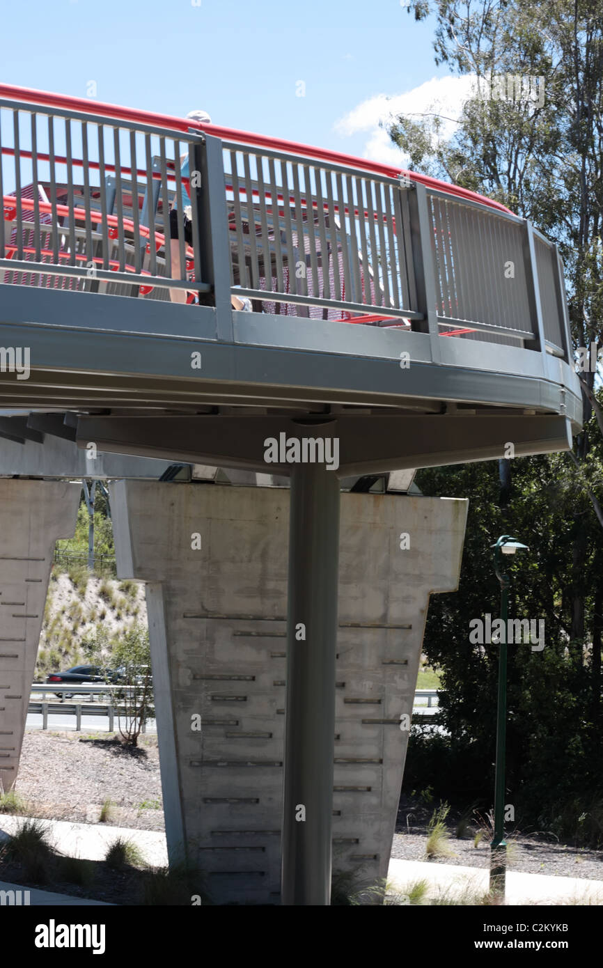 Corner of Walking Bridge on a Fine Day Stock Photo - Alamy