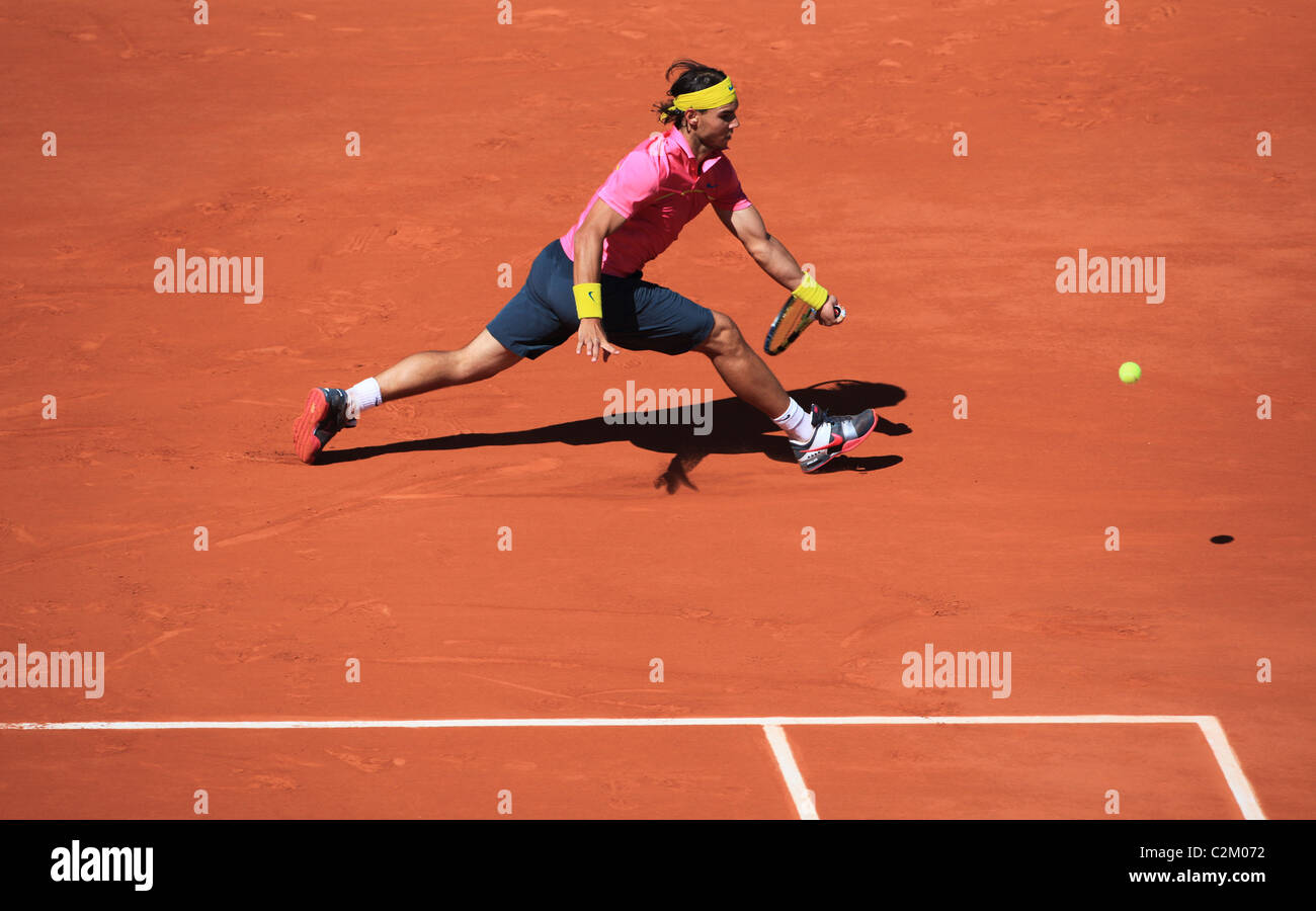 Tennis player rafael nadal in the stands hi-res stock photography and ...