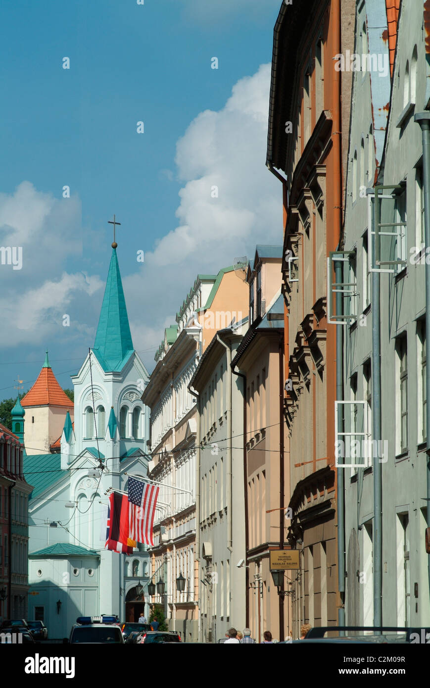 Street View, Old Town, Riga Stock Photo - Alamy
