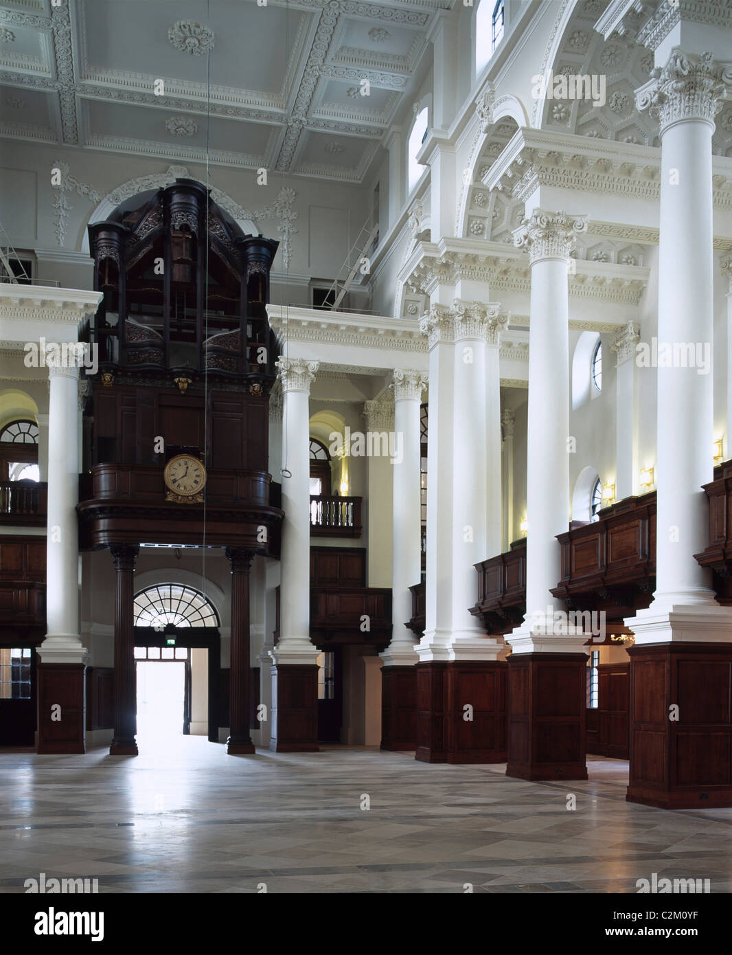 Christ Church, Spitalfields, London, 1715 - 1729. Interior Stock Photo ...