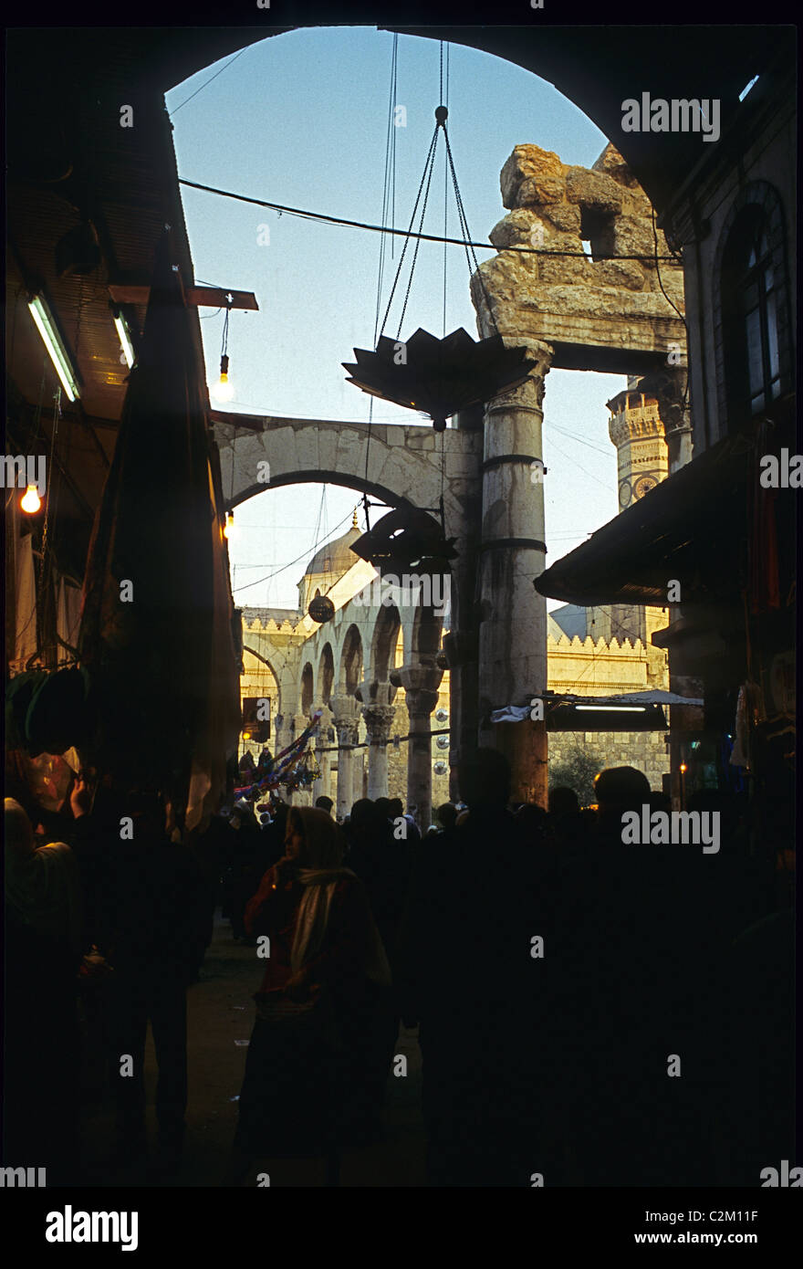 Grand Bazaar Damascus, Hamidieh souk, in central Damascus and Omayyad ...