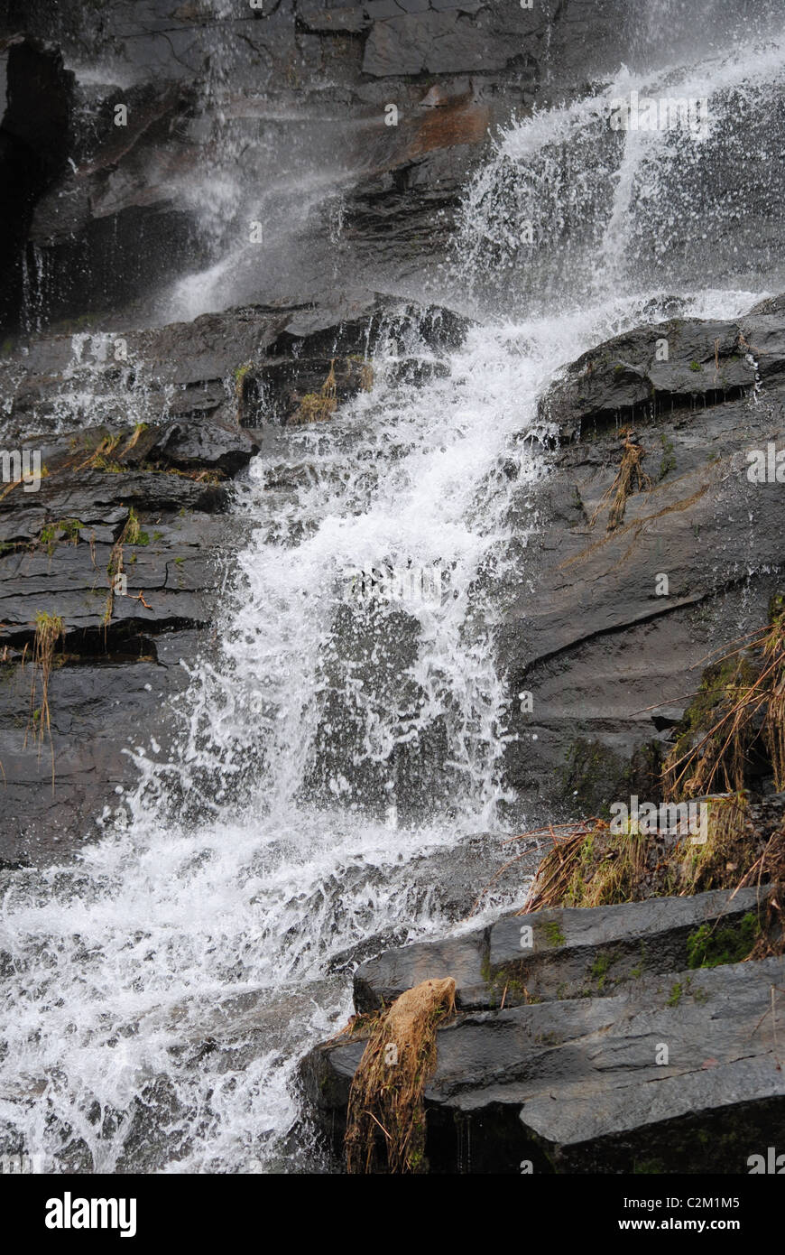 Waterfall- Delaware River area Stock Photo - Alamy