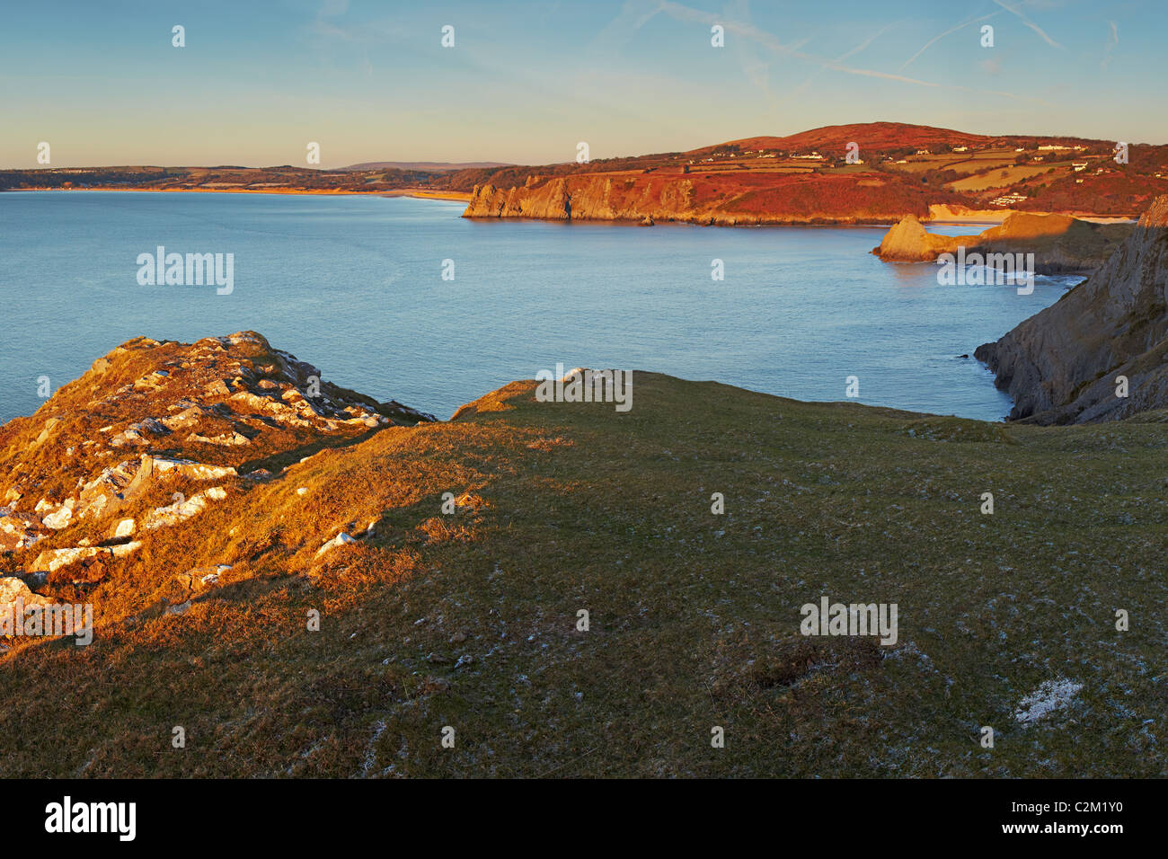Oxwich Bay, Gower, Wales Stock Photo - Alamy