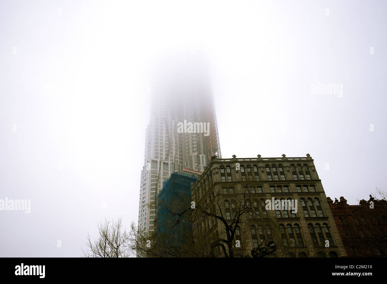 Architect Frank Gehry's 76-story Beekman Tower in Lower Manhattan ...