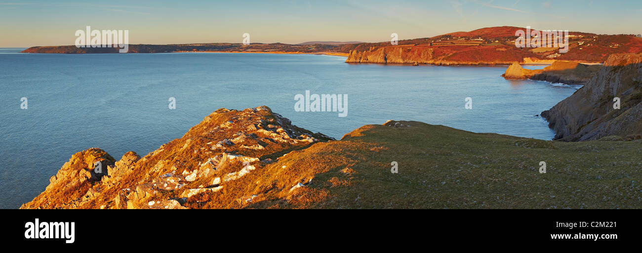 Oxwich Bay, Gower, Wales Stock Photo - Alamy