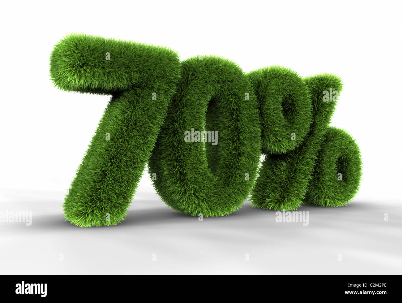 Grass seventy percent, isolated on white background. 70 Stock Photo - Alamy