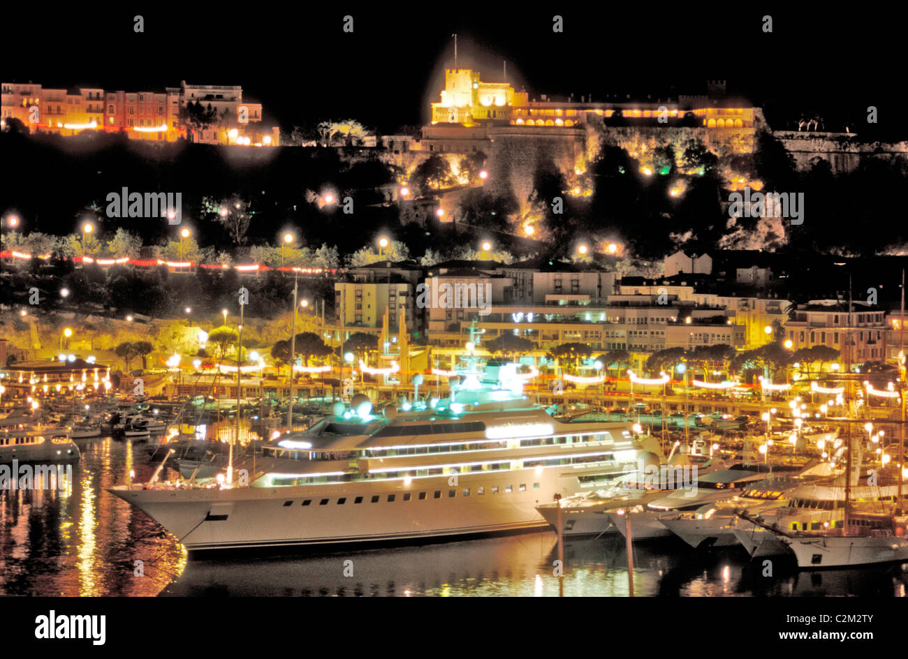 Port Hercule Monaco from Monte Carlo France Stock Photo - Alamy
