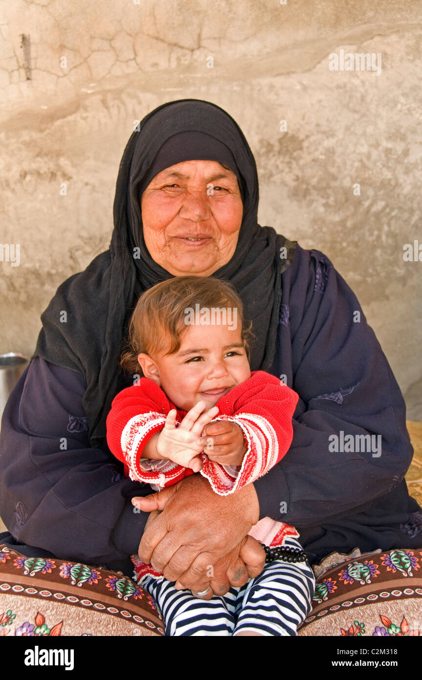 Syria desert Badiyat al Sham farm sheep culture Bedouin Bedouins ...