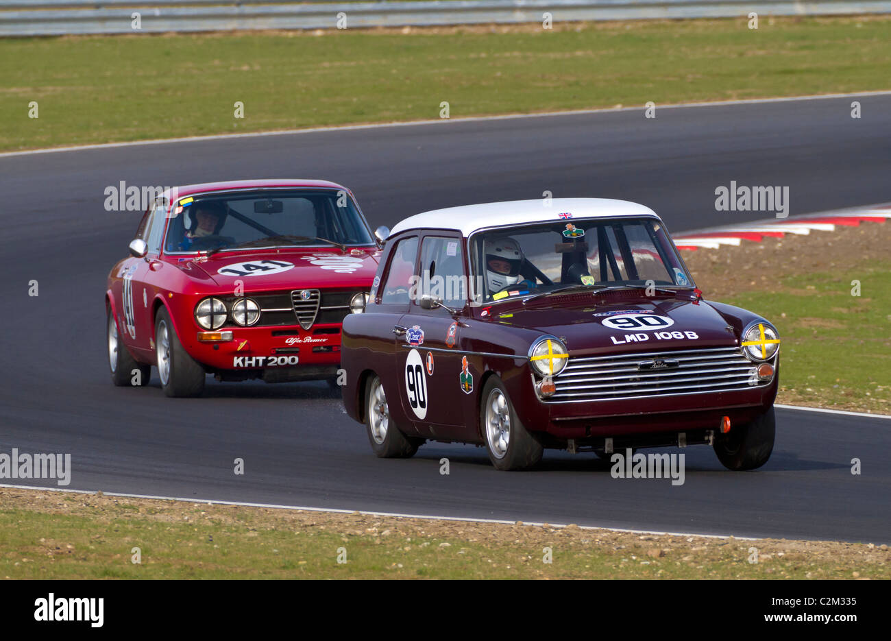 1960 Austin A40 with driver Stephen Chase and Alfa Romeo GTV. CSCC ...