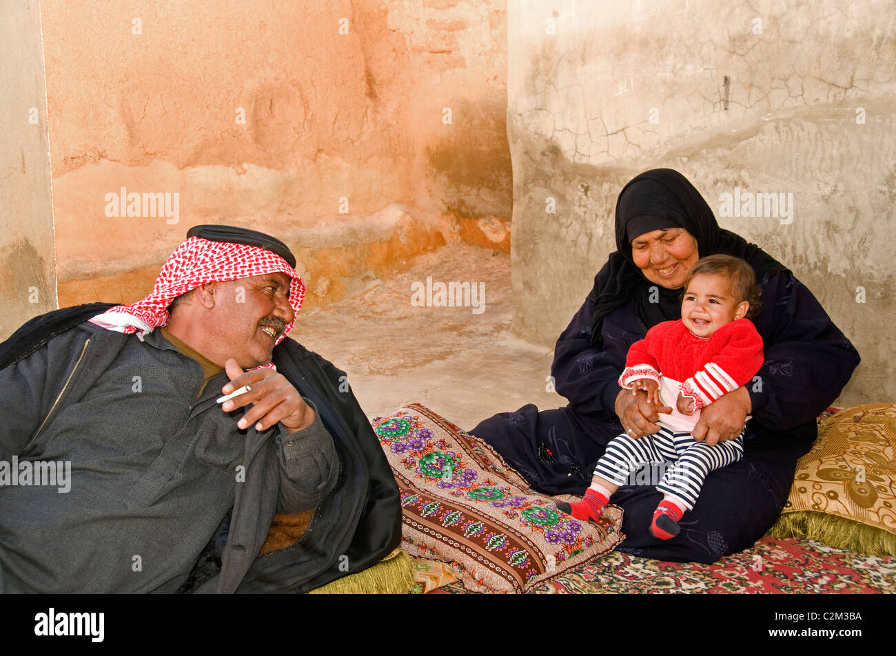 Syria desert Badiyat al Sham farm sheep culture Bedouin Bedouins ...