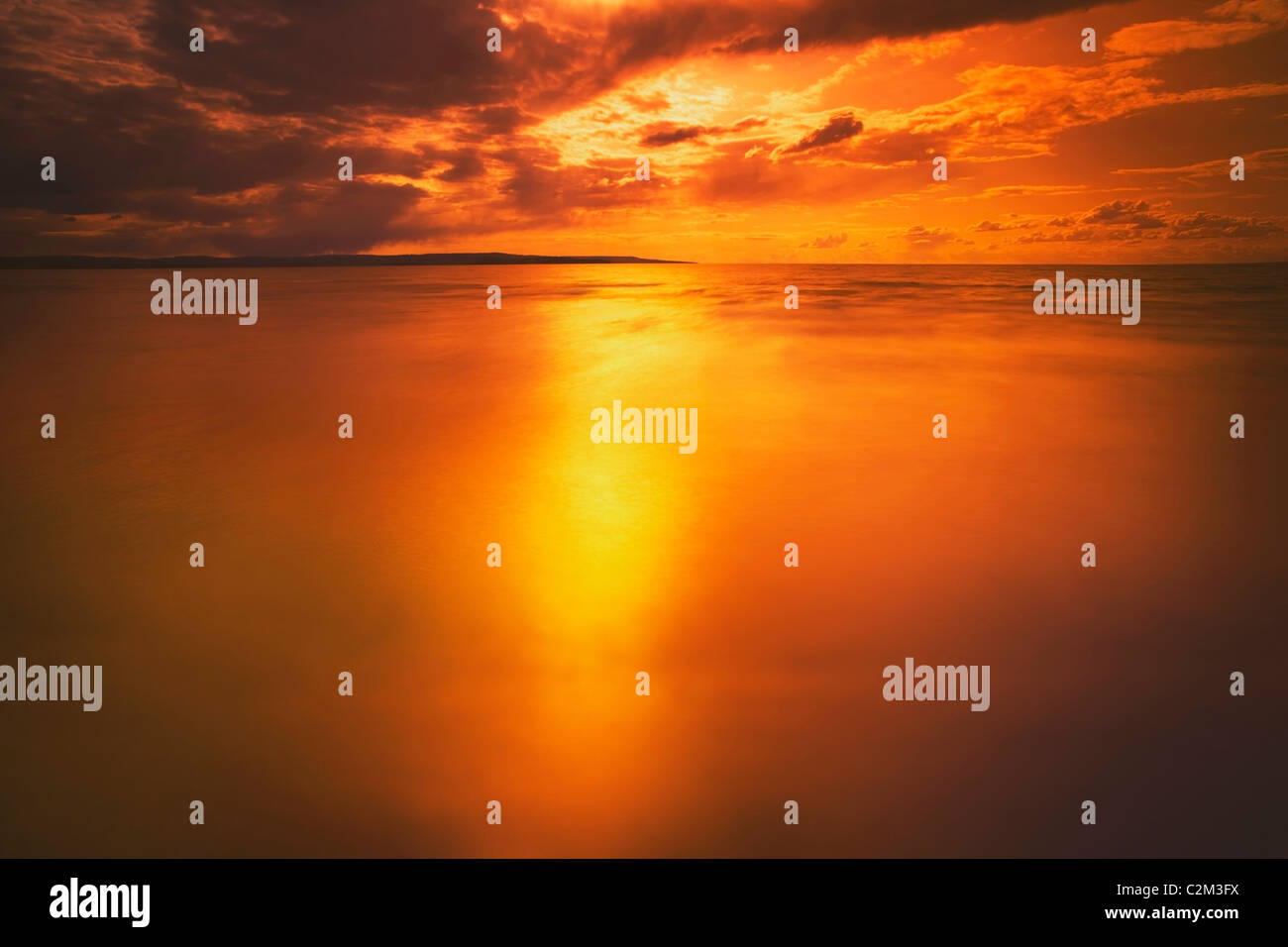 Slave Lake, Alberta, Canada; Sunset Over A Lake Stock Photo - Alamy