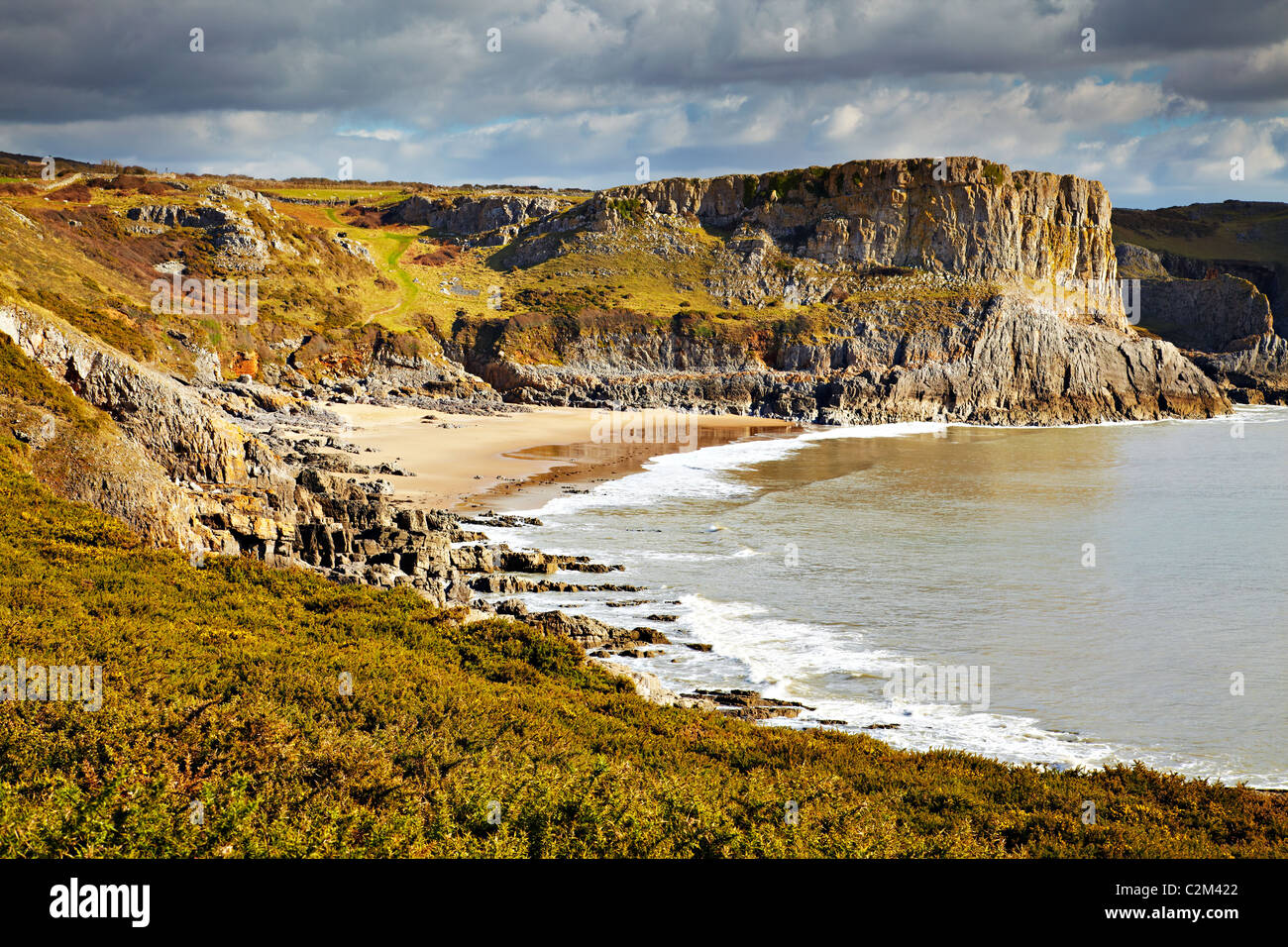 Fall Bay, Gower, Wales Stock Photo - Alamy