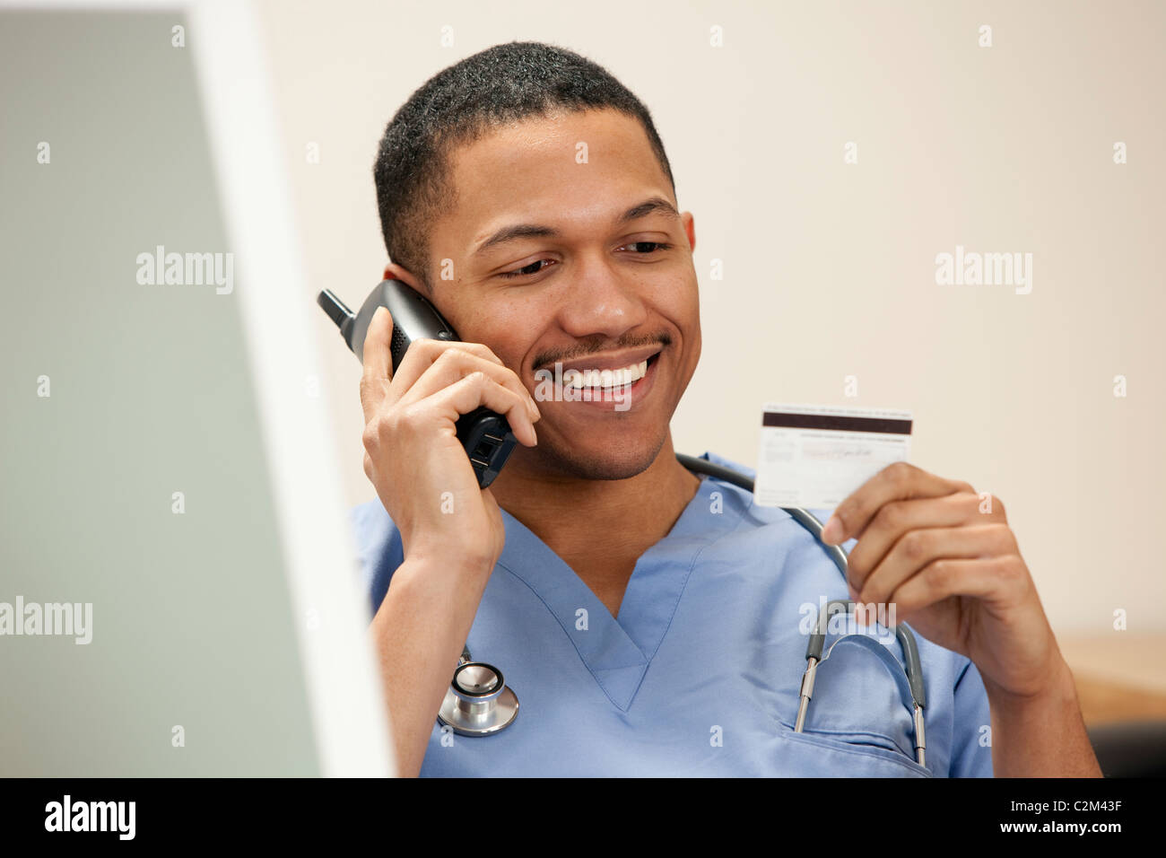 Doctor computer black hi-res stock photography and images - Alamy