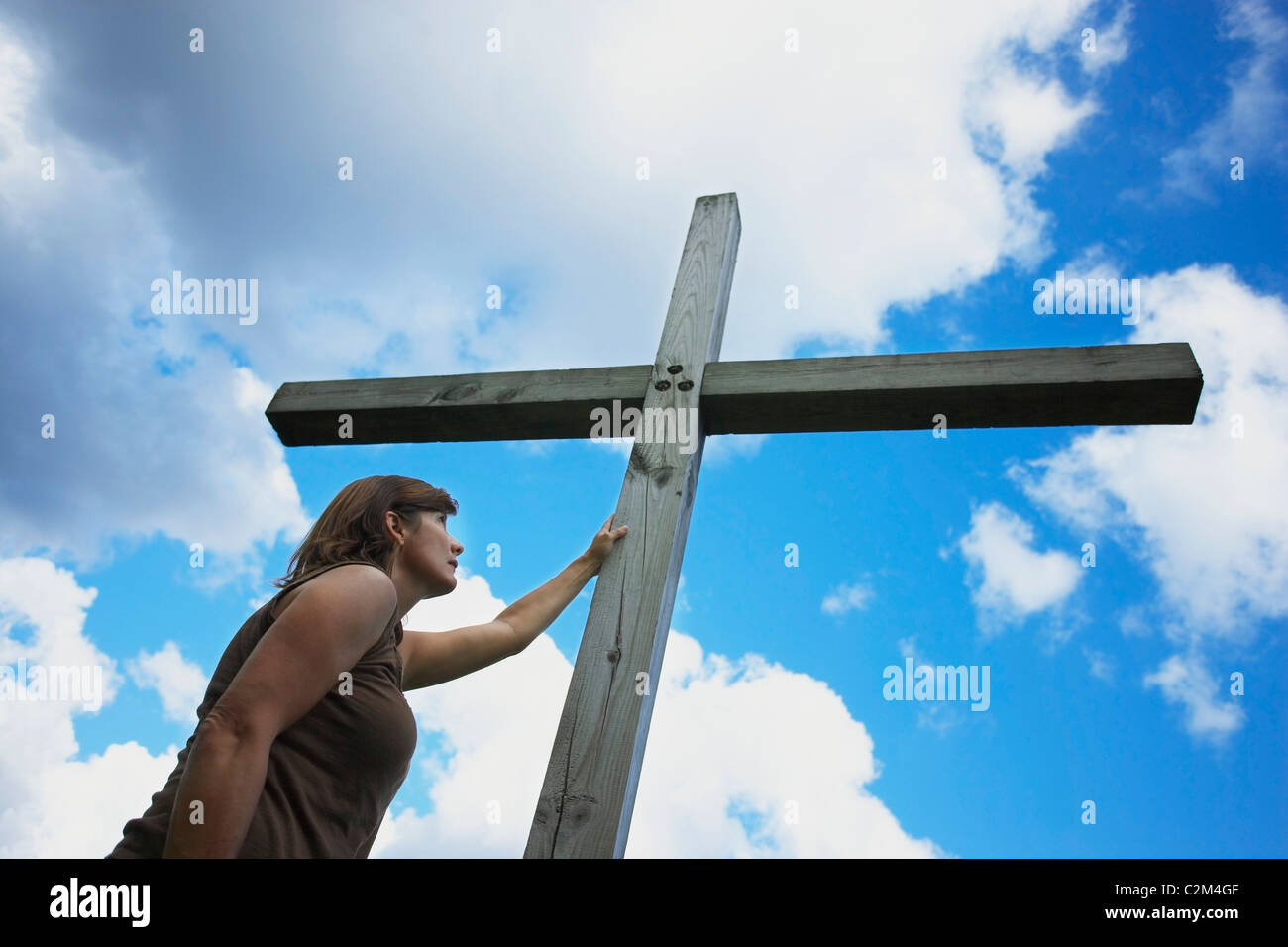Middle aged woman crosses hi-res stock photography and images - Alamy