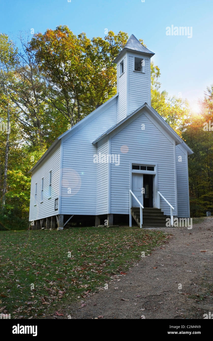Knoxville, Tennessee, United States Of America; A White Church Building ...