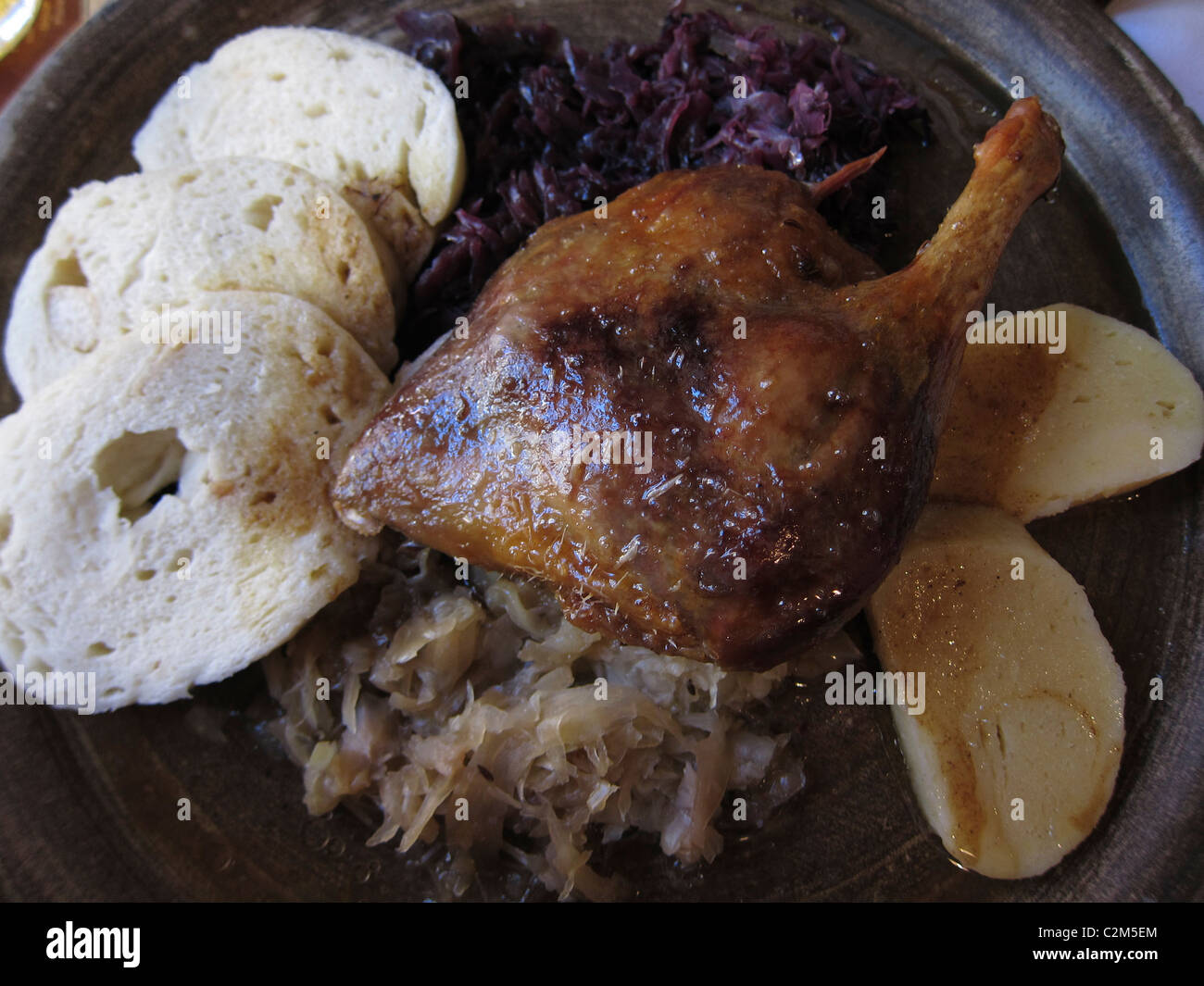 Traditional bread dumplings, Houskovy knedlík or Houskove knedliky ...