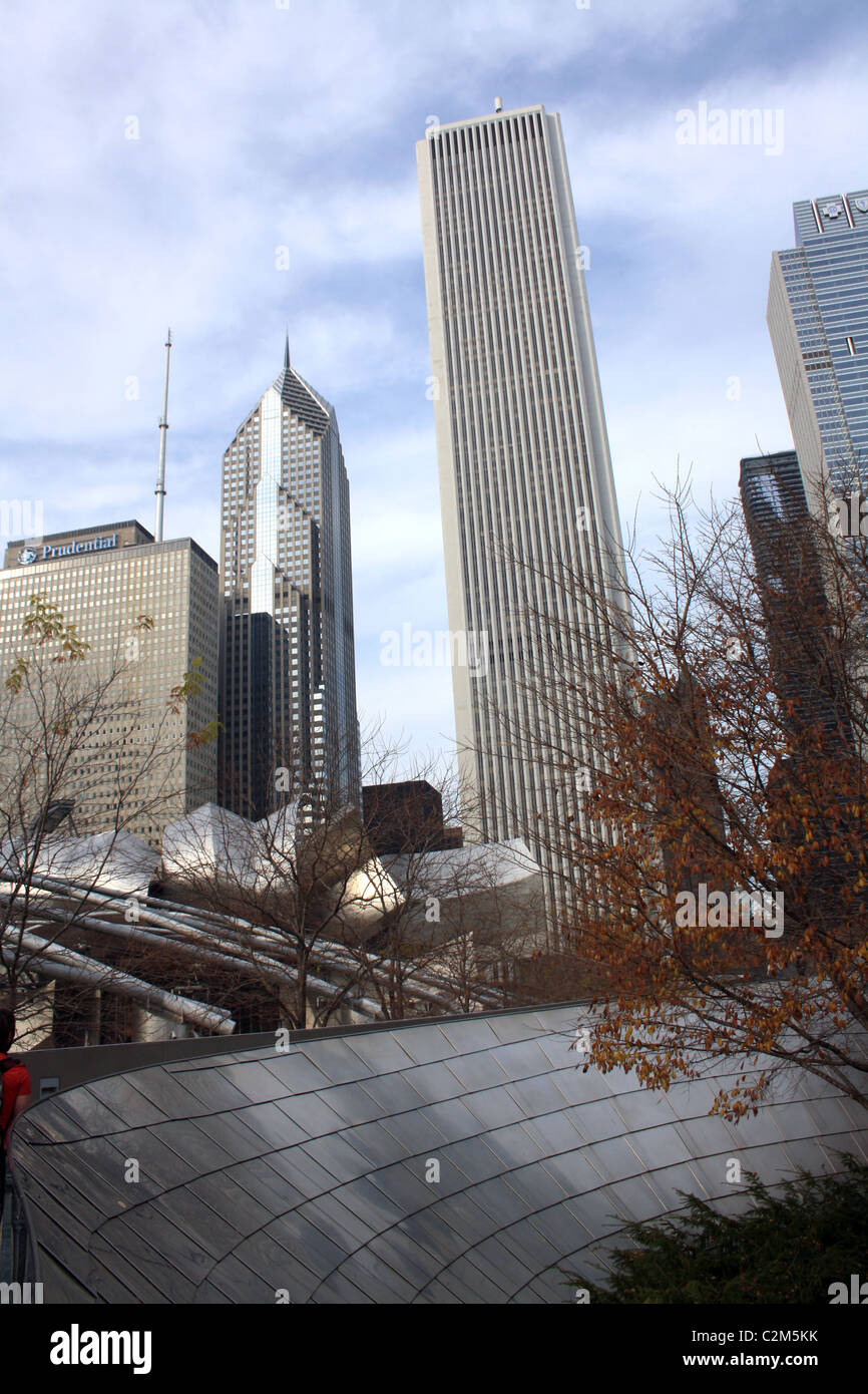 Bp Pedestrian Bridge Millennium Park High Resolution Stock Photography ...