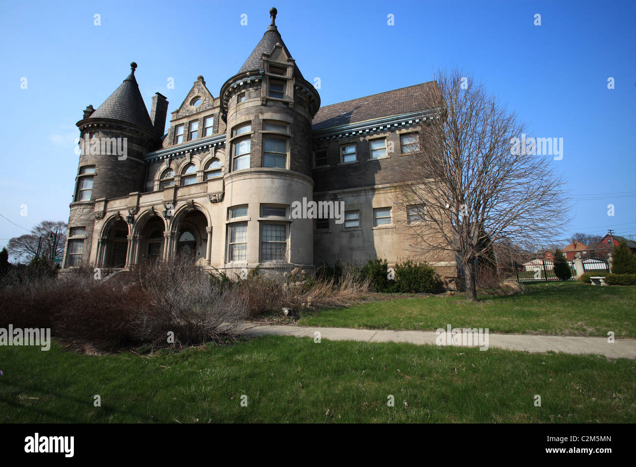 Abandoned Eighth Precinct Police Station in Detroit 2011 Stock Photo ...