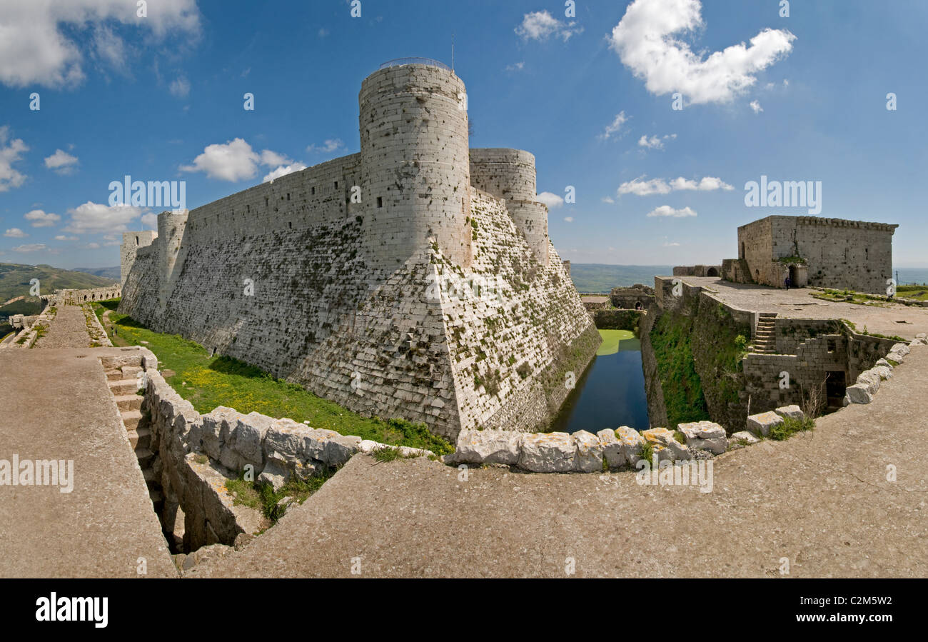 Citadel of Aleppo is a large medieval fortified palace in the centre of ...