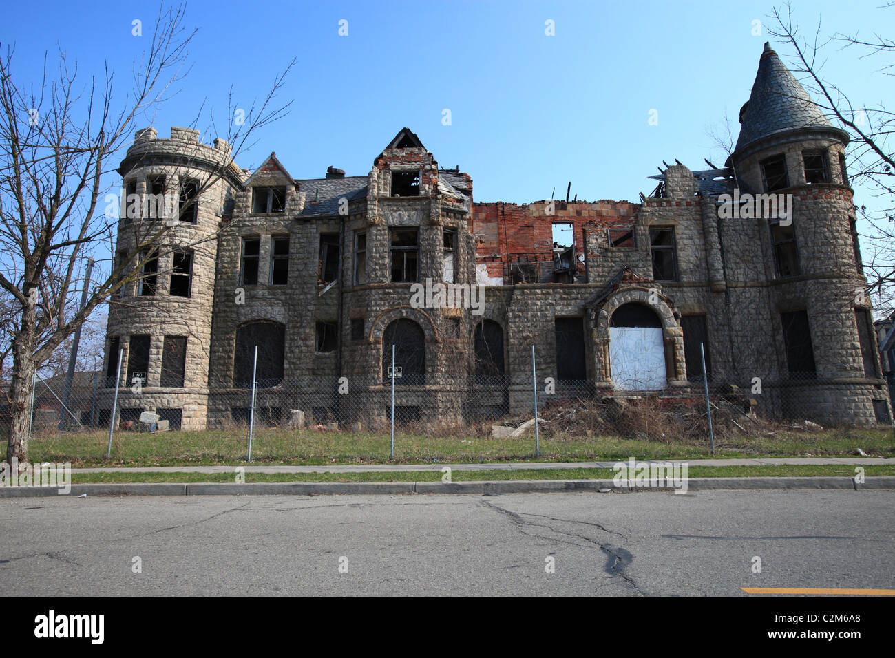 James Scott mansion Detroit creepy abandoned houses 2011 Stock Photo ...