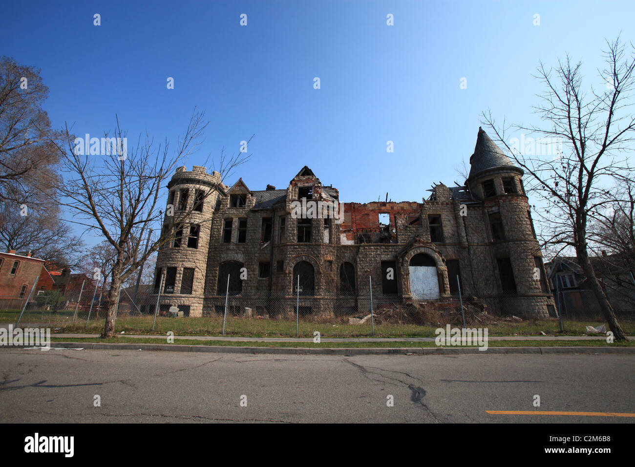James Scott mansion Detroit creepy abandoned houses 2011 Stock Photo ...