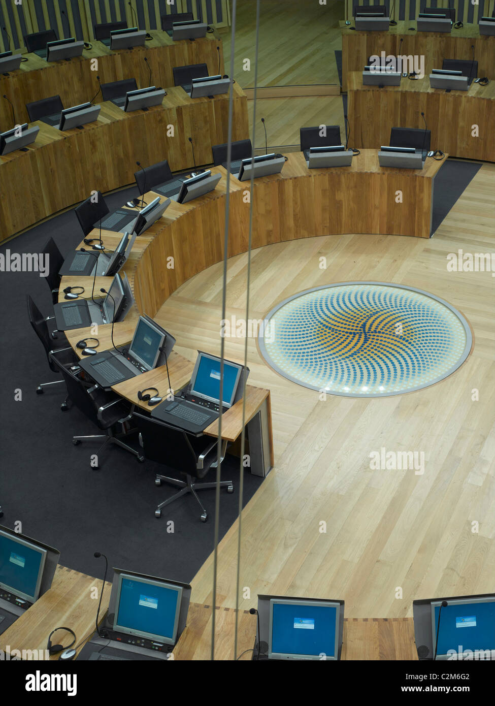The interior of the senedd hi-res stock photography and images - Alamy