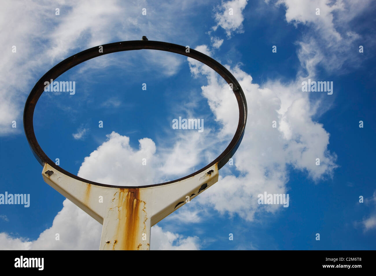 Alberta, Canada; The Frame Of An Old Road Sign Stock Photo - Alamy