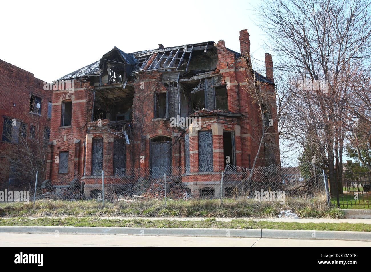 Detroit abandoned houses hi-res stock photography and images - Alamy