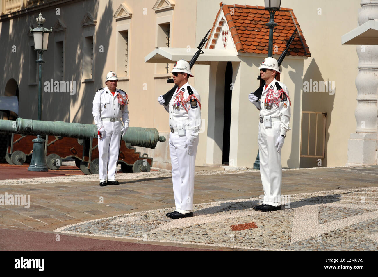MONACO CHANGING THE GUARD PRINCES PALACE Stock Photo - Alamy