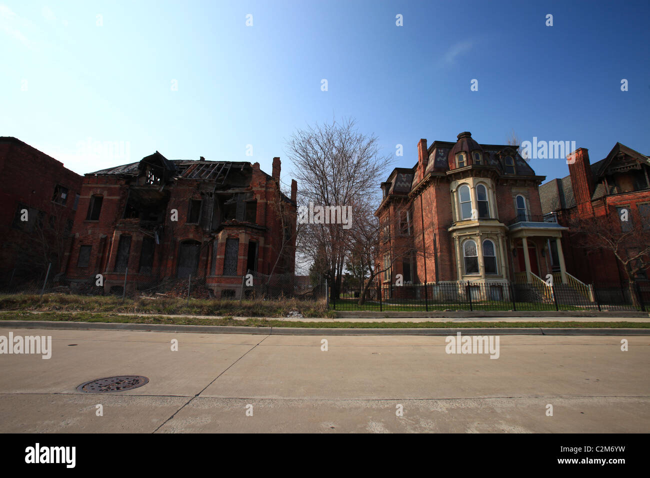 Detroit abandoned houses hi-res stock photography and images - Alamy