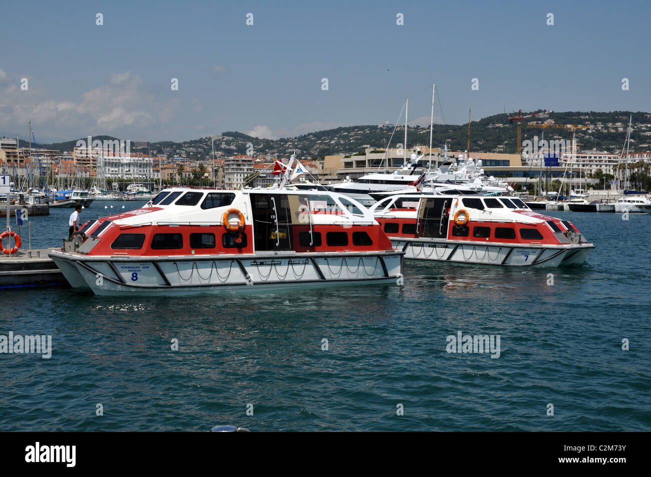 Cruise ship tender Stock Photo - Alamy