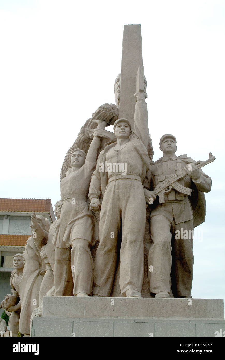 Liberation of the People Statue - Tiananmen Square, Beijing, China ...