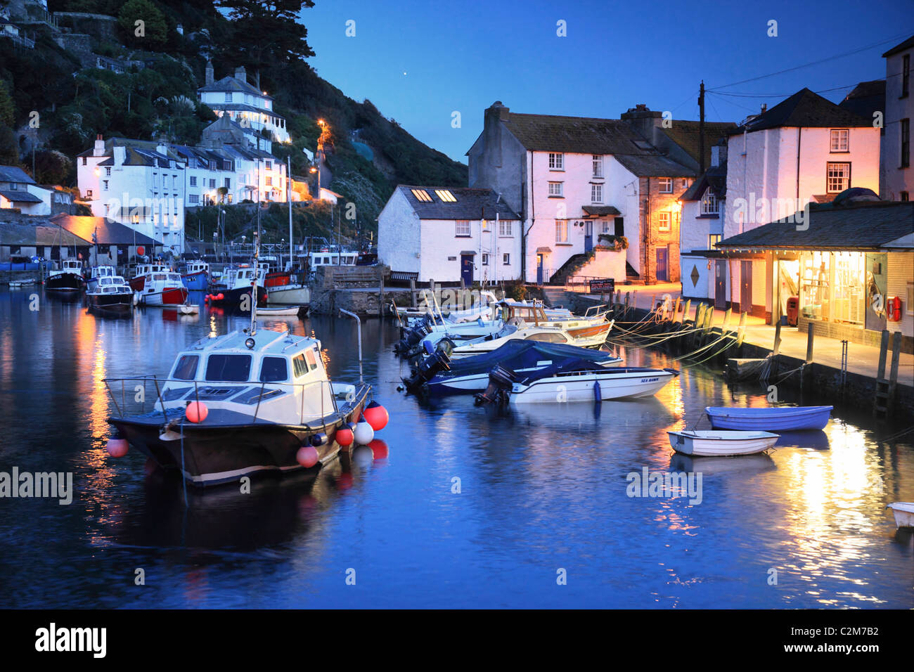 Polperro, cornwall winter hi-res stock photography and images - Alamy