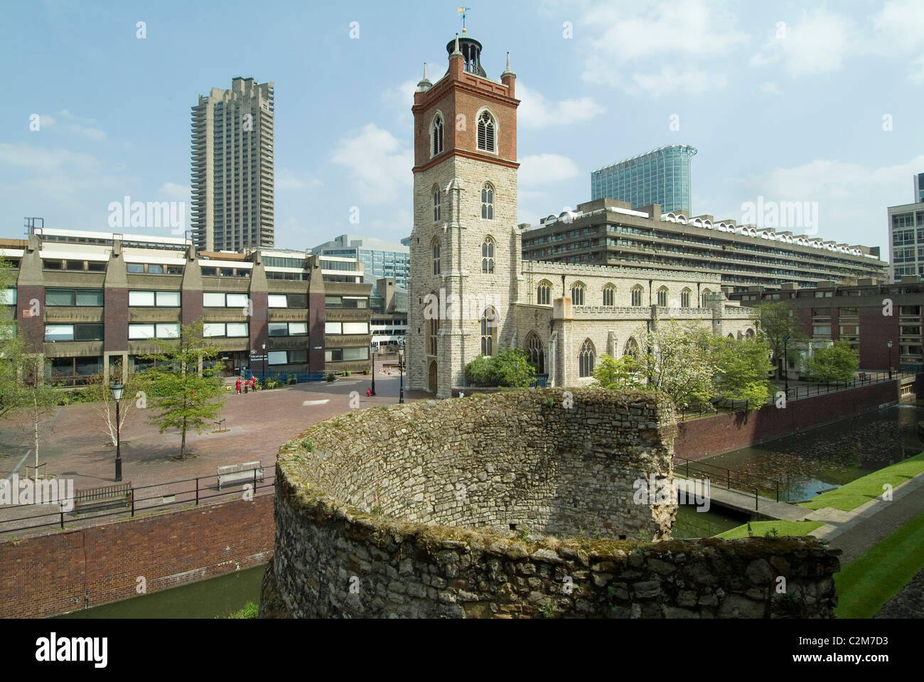 St Giles Cripplegate, The Barbican, London Stock Photo - Alamy