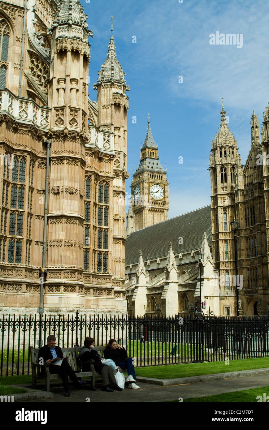 Big Ben Clock Tower & The Houses of Parliament, London, 1864 Stock ...