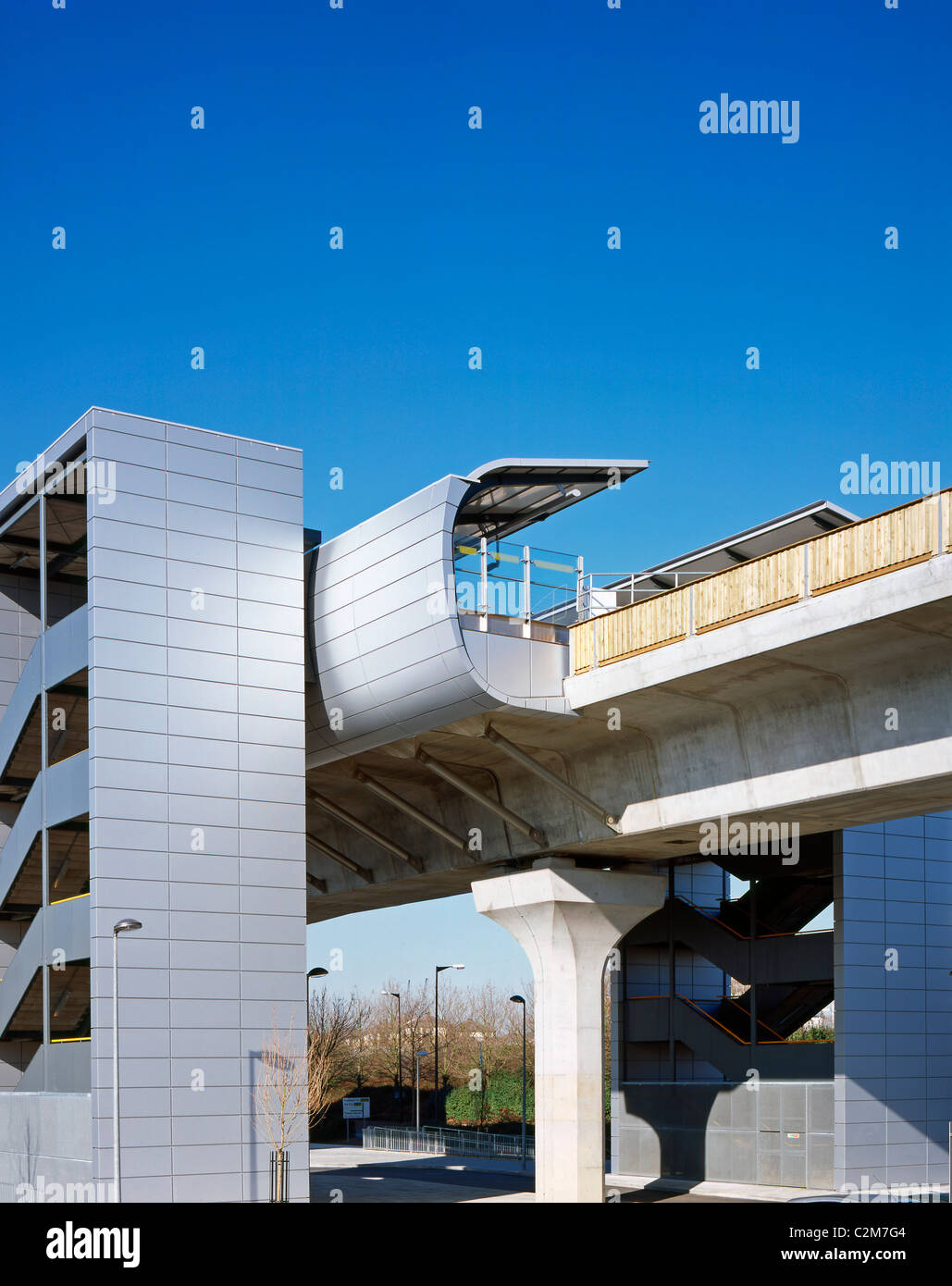 Pontoon Dock DLR Station, Docklands Light Railway Extension, London ...