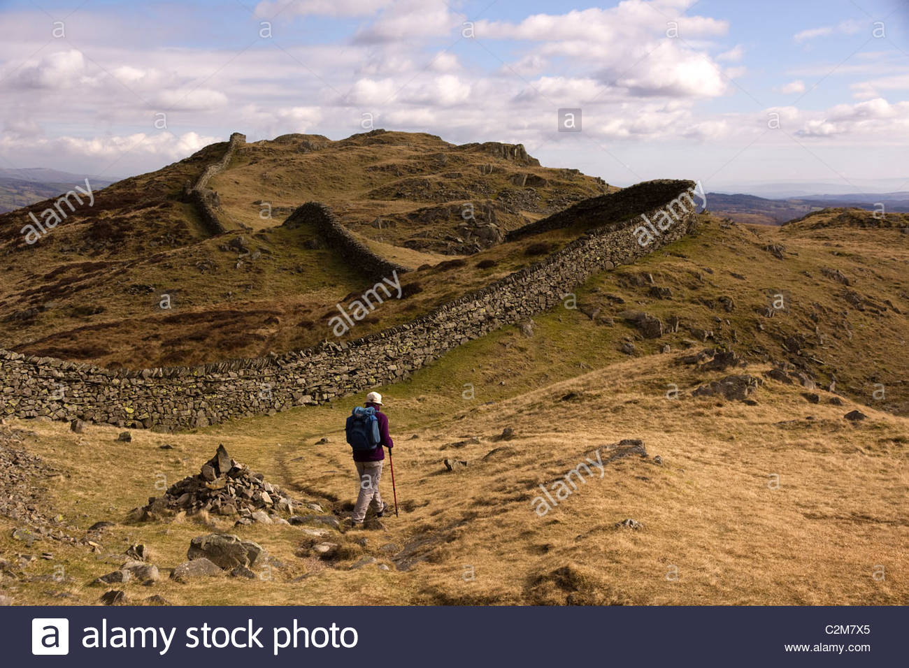 Meandering Stone Wall Stock Photos & Meandering Stone Wall Stock Images ...