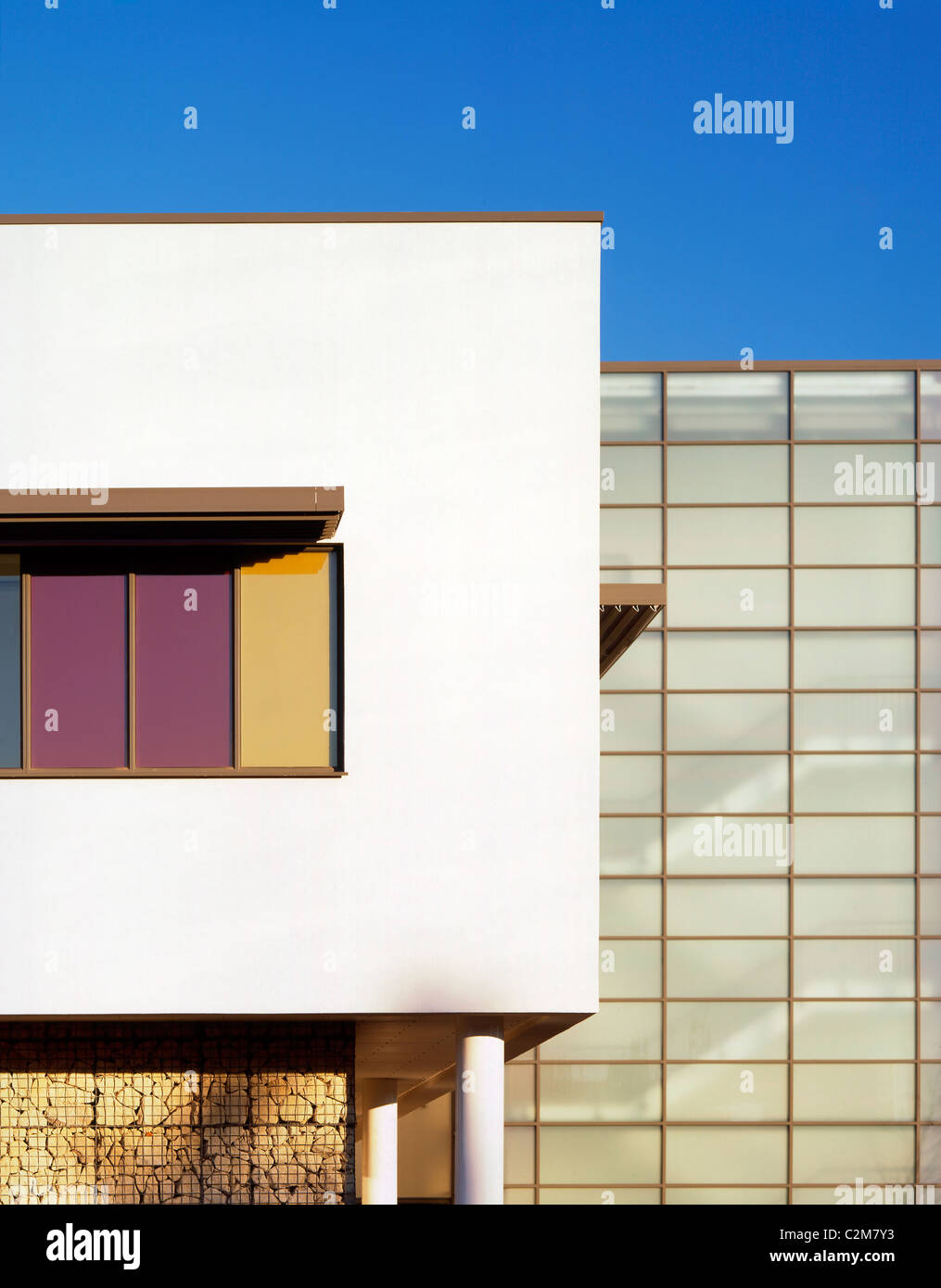 Lymington New Forest Hospital, Hampshire. 2006. Facade detail Stock ...