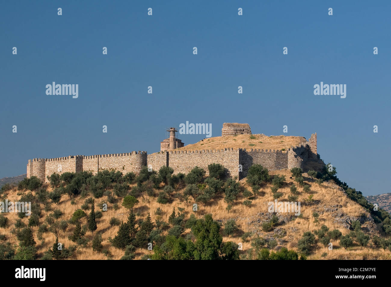 Historical Selcuk Castle Izmir Turkey Stock Photo - Alamy