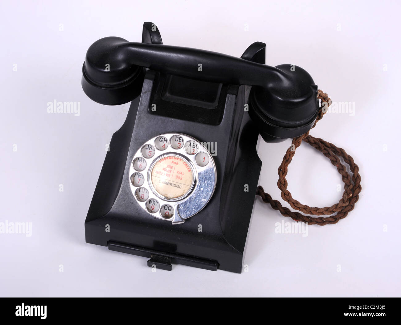 An old bakelite telephone Stock Photo - Alamy