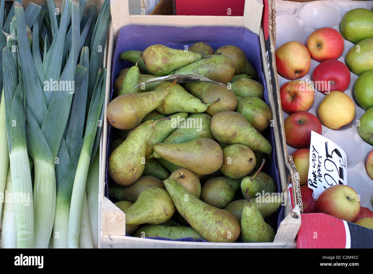 Fruit and veg displayed outside a local corner shop Stock Photo - Alamy