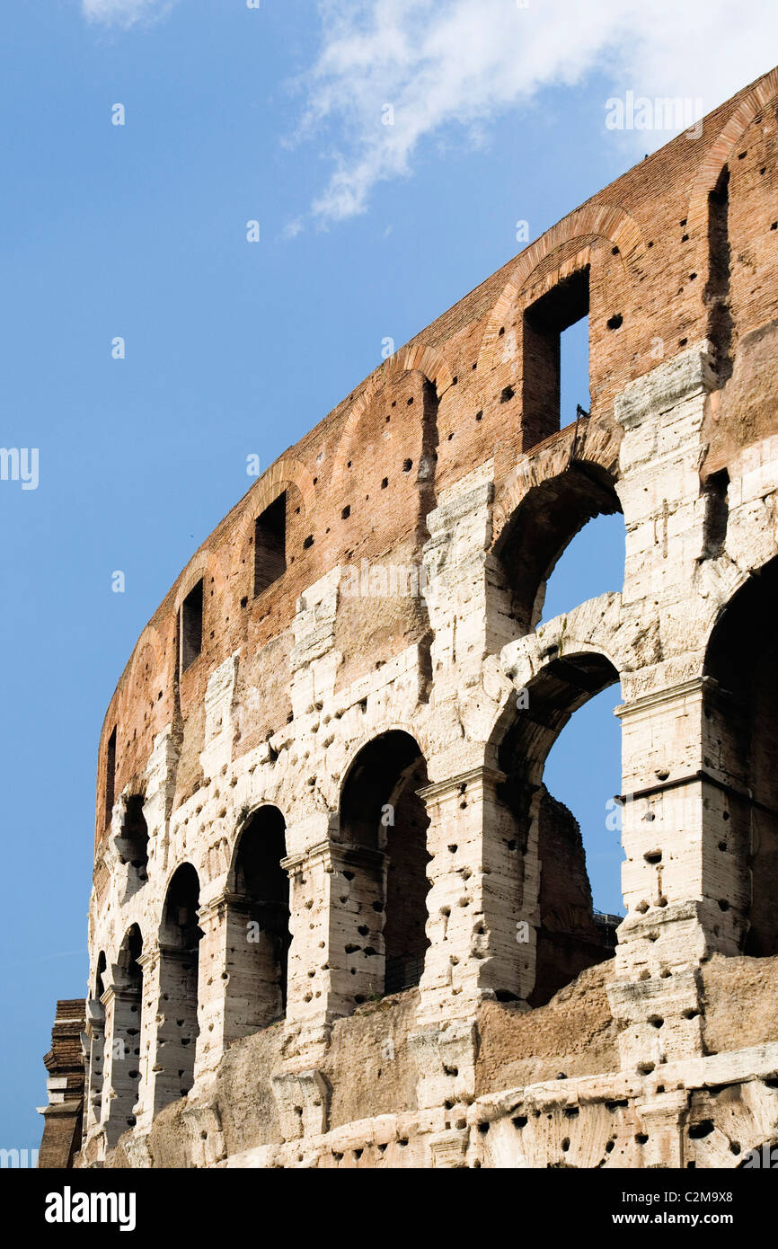 Upper tier at the Colosseum, Rome, Italy Stock Photo - Alamy