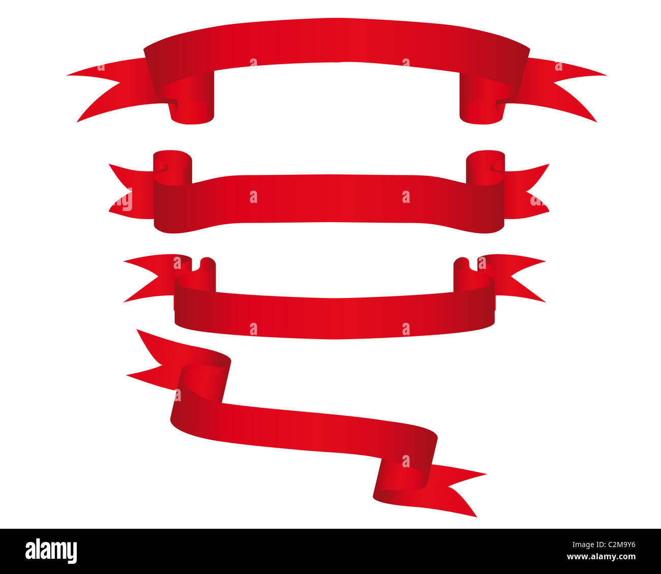 Set of different vector ribbons for design use Stock Photo - Alamy