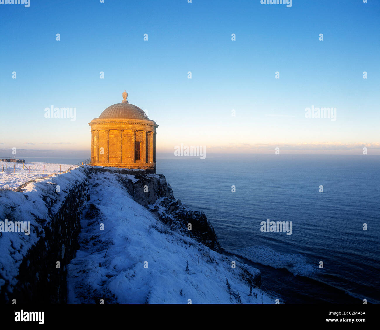Mussenden Temple In Northern Ireland Stock Photo - Alamy