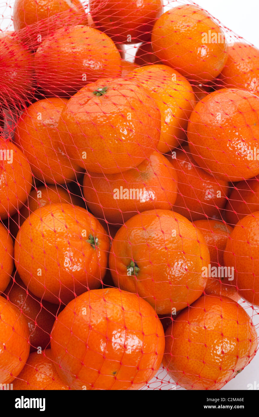Bag of Orange close up shot Stock Photo - Alamy
