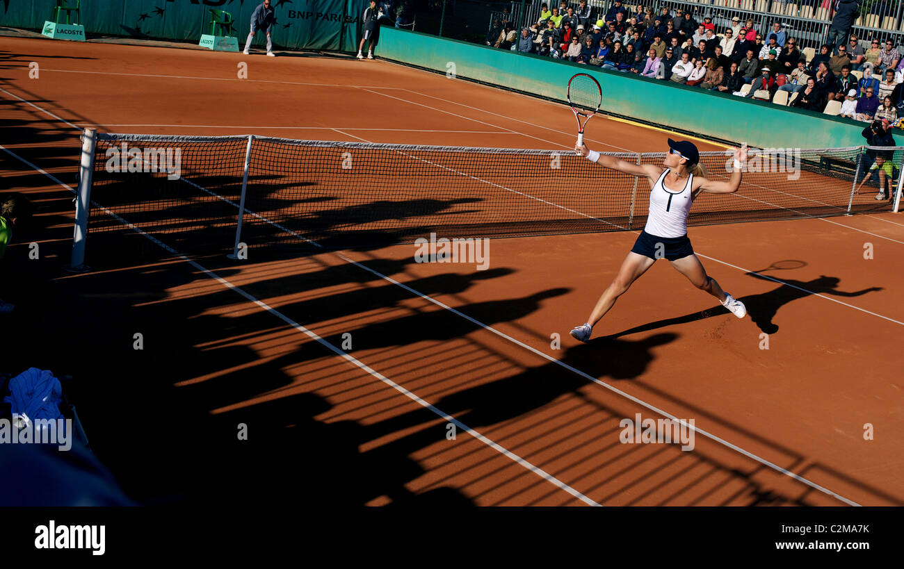 Sam Stosur, Australia, in action at the French Open Tennis Tournament ...