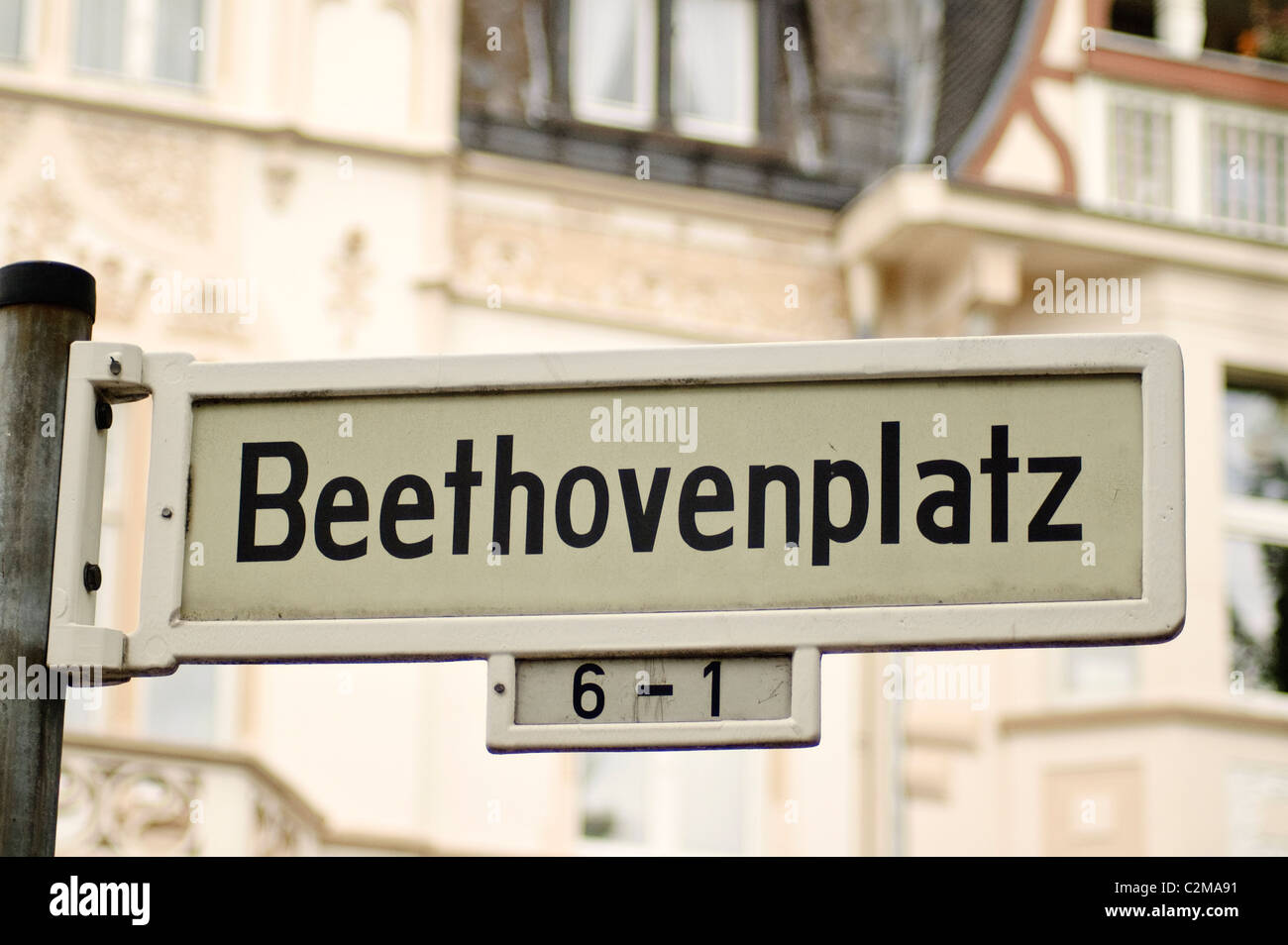 A street sign for Beethovenplatz in Bonn, Germany Stock Photo - Alamy