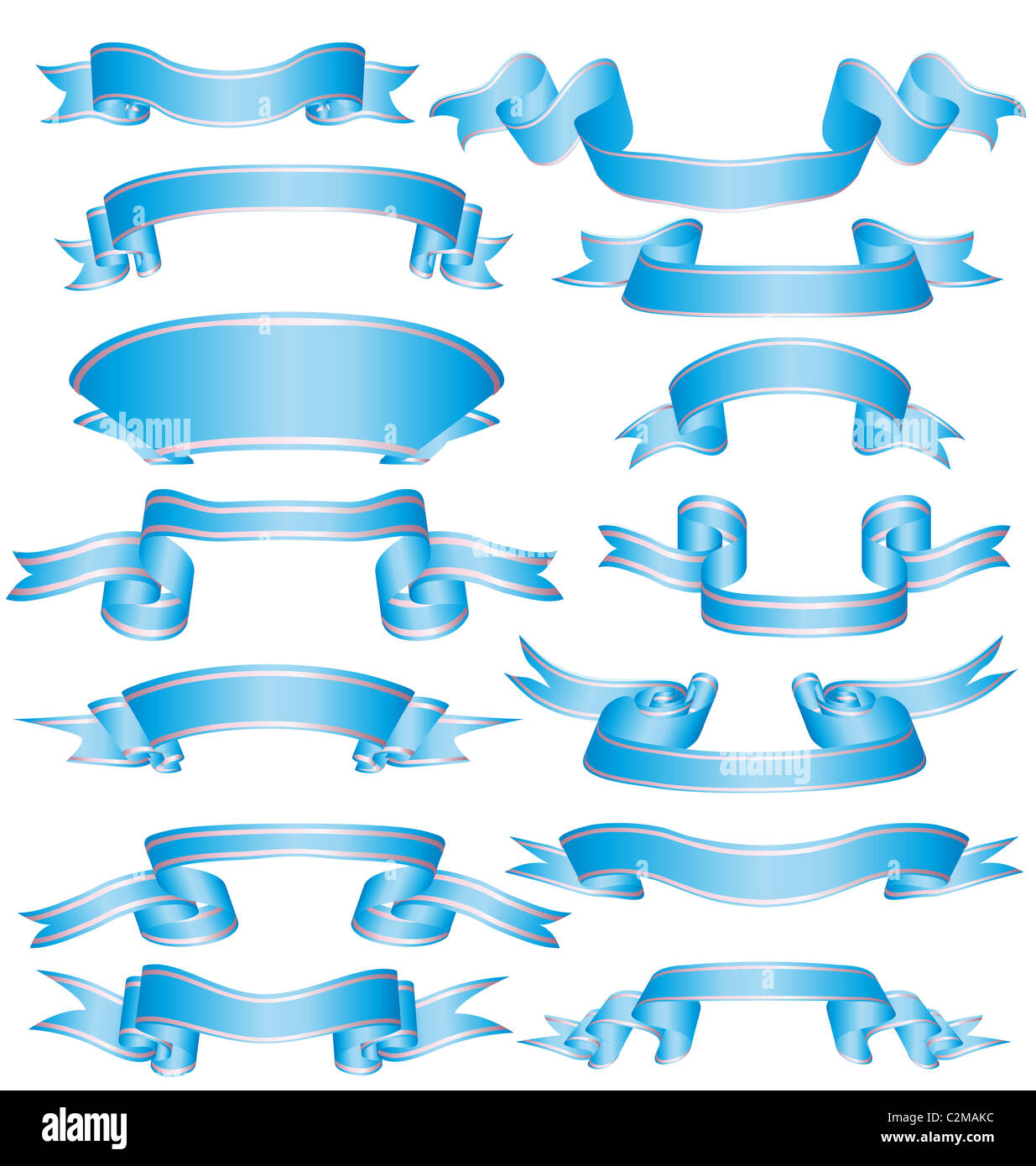 Set of different vector ribbons for design use Stock Photo - Alamy