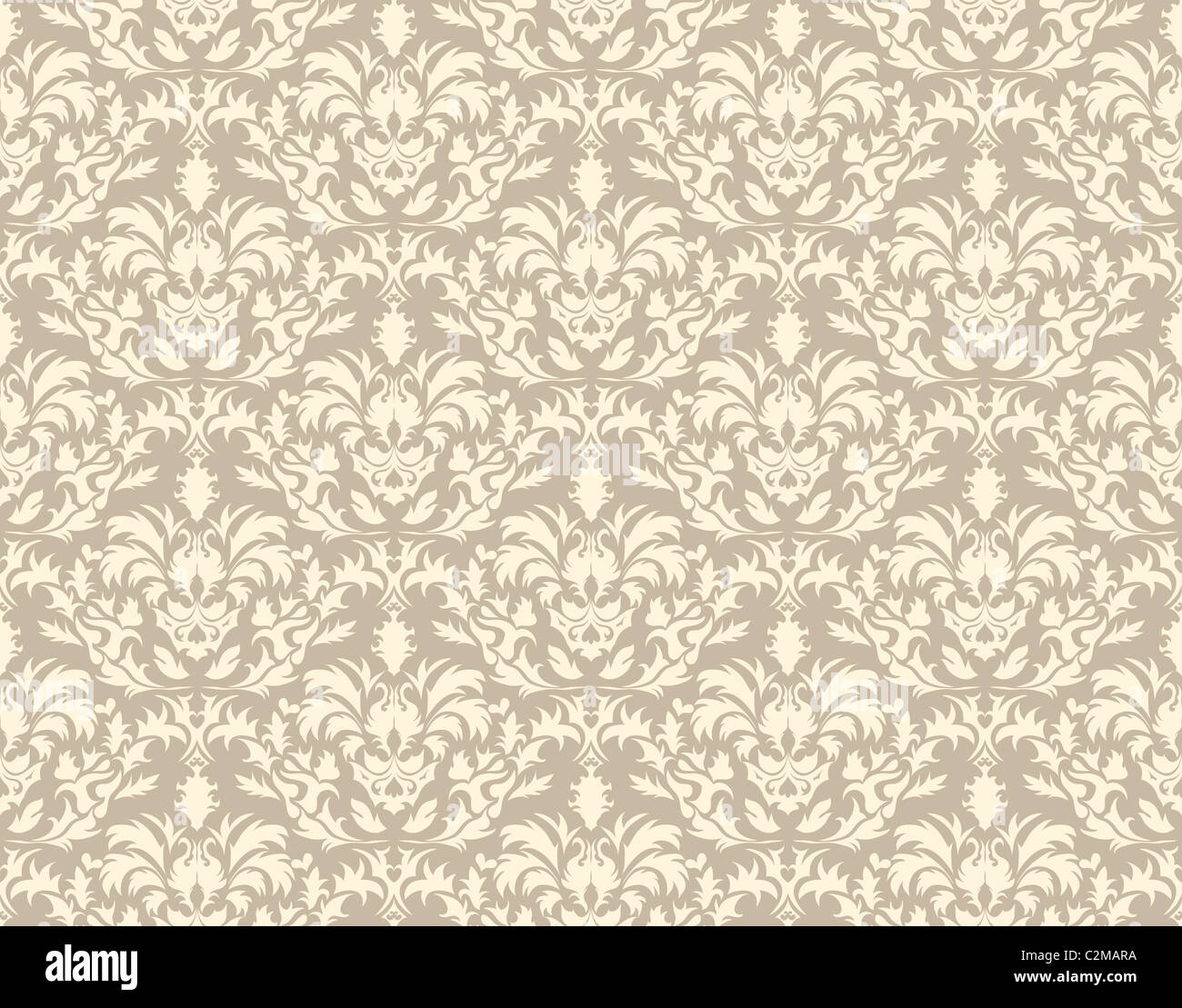 Damask seamless vector pattern Stock Photo - Alamy